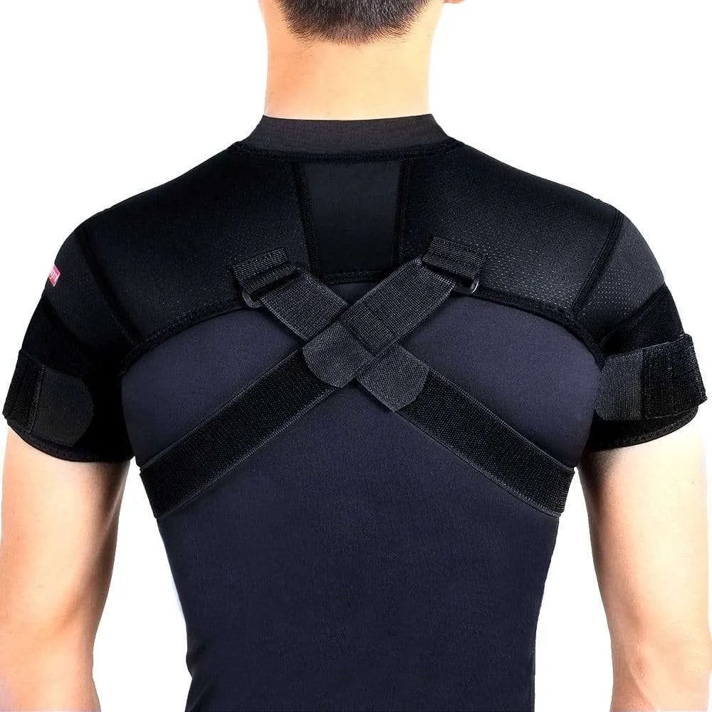 Double Shoulder Support Brace Strap Wrap Neoprene Protector – Ober Health